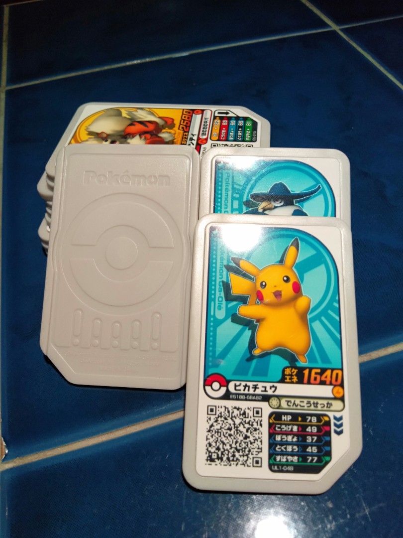 POKEMON HARD PLASTIC CARDS From Japan / One Set / 12 Cards, Hobbies ...