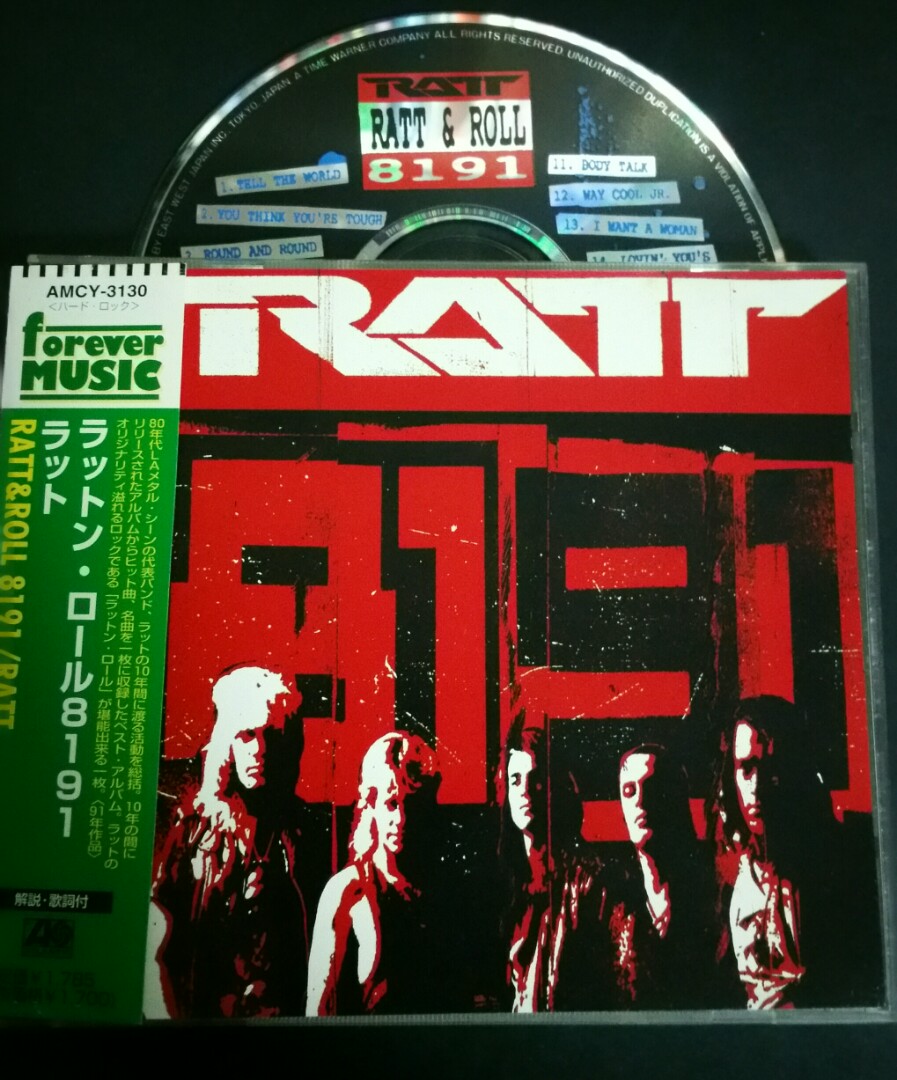 Ratt (Ratt & roll 8191) cd jap press with obi, Hobbies & Toys, Music ...