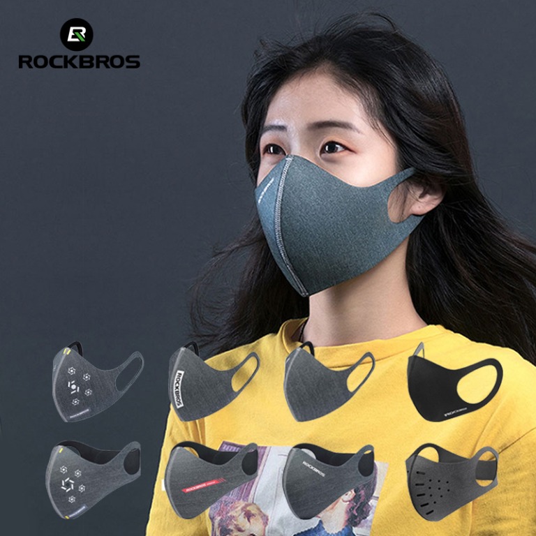 ROCKBROS Bicycle Cycling Bike Face Mask Accessories PM2.5 Carbon ...