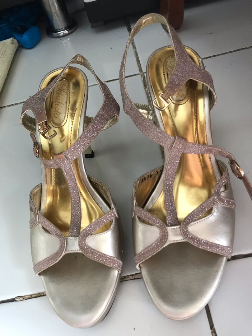 Sepatu pesta Paulista high heels 37, Fesyen Wanita, Sepatu di Carousell