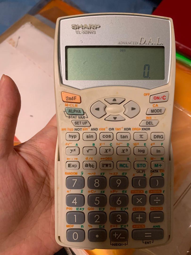 Sharp scientific calculator EL-509WS, Hobbies & Toys, Stationery ...