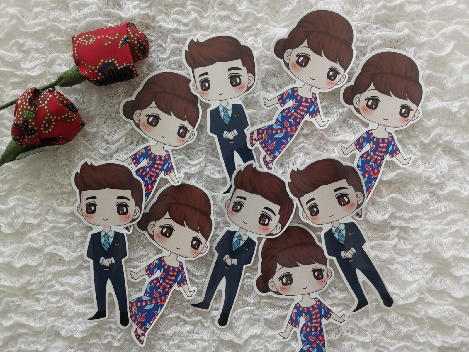 SQ Batik girl sticker, Women's Fashion, Bags & Wallets, Purses ...