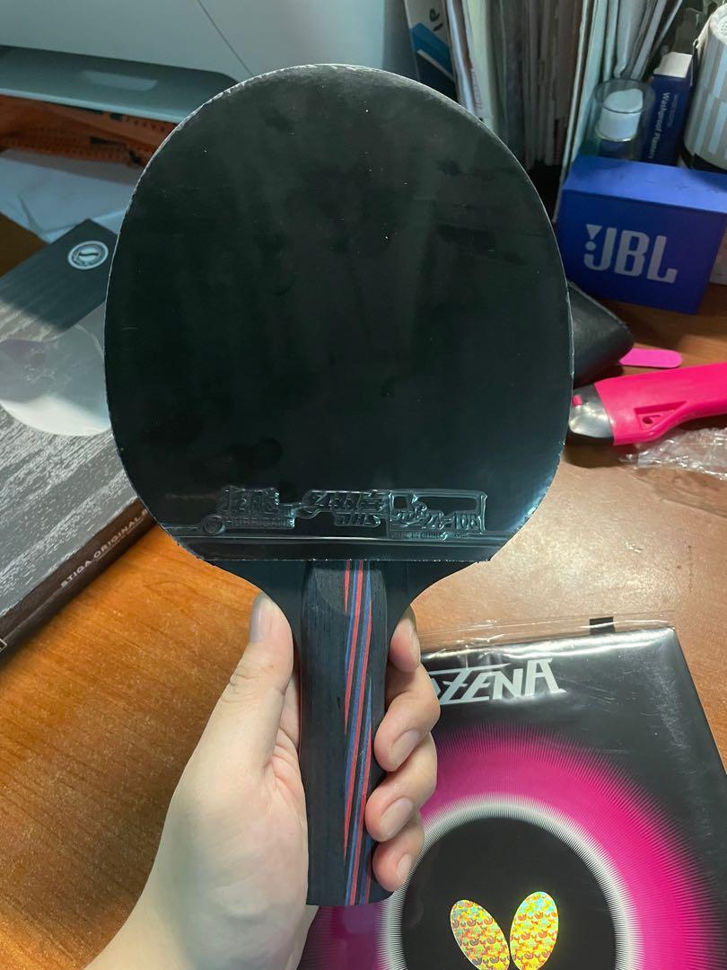 stiga 9.8 carbon ping pong bat, Sports Equipment, Sports & Games ...