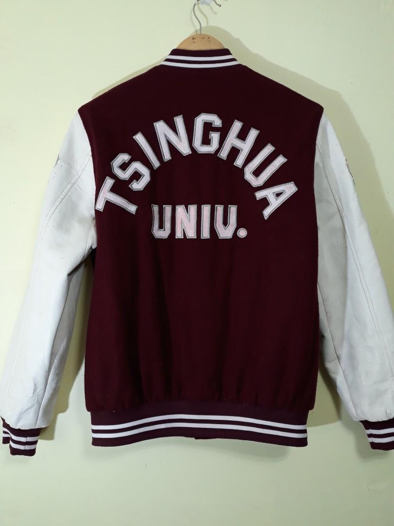 Tsinghua univ. Letterman varsity jacket, Men's Fashion, Coats, Jackets ...