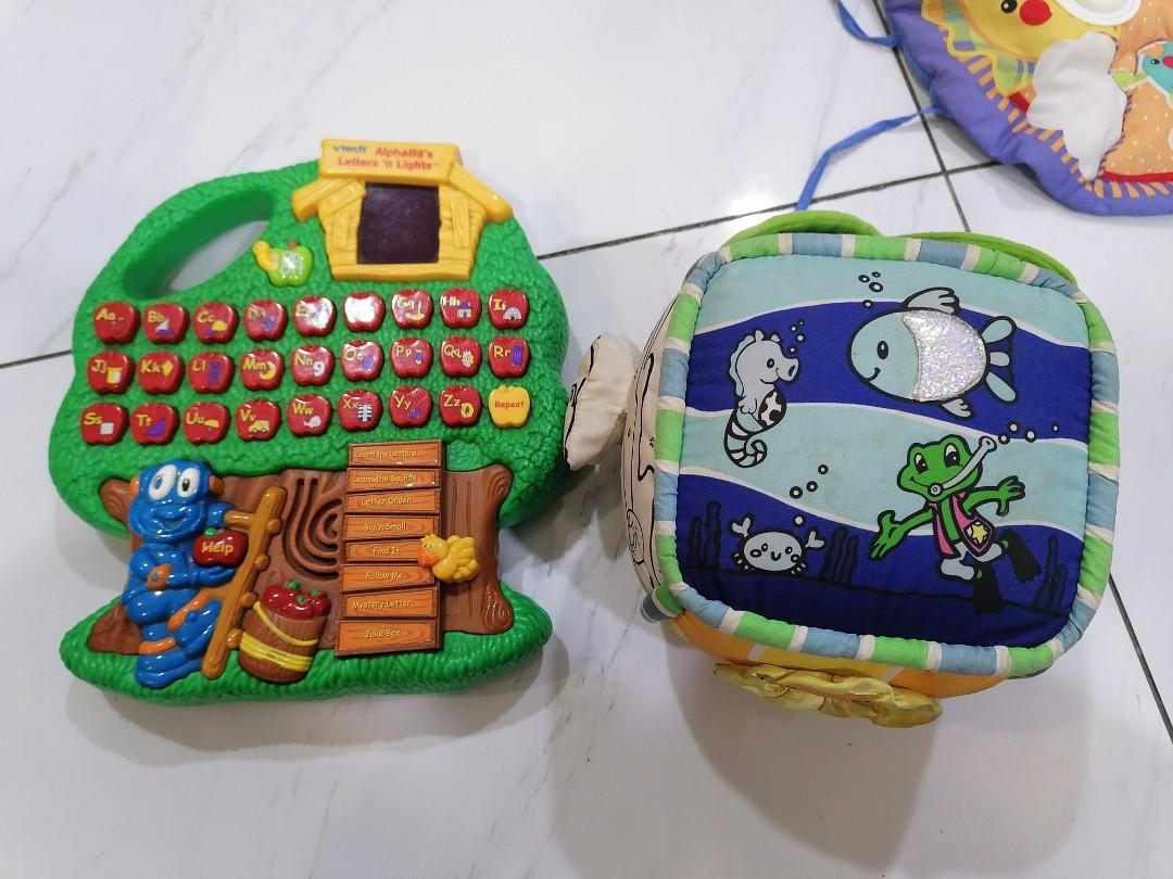 Vtech Letters and Lights/Leapfrog Roll and Rhyme Block, Babies & Kids ...