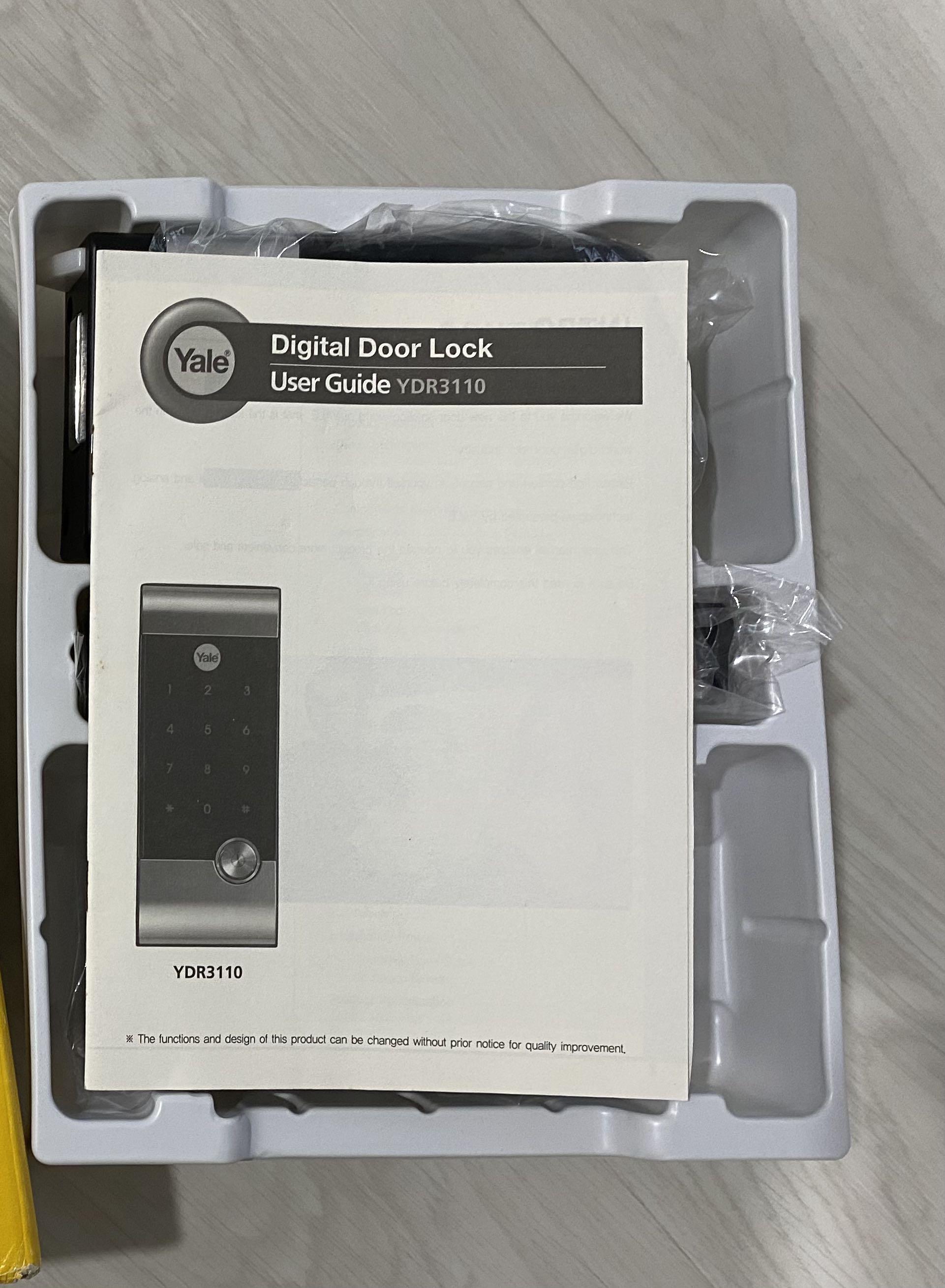 Yale YDR 3110 Digital Door Lock, Furniture & Home Living, Security ...