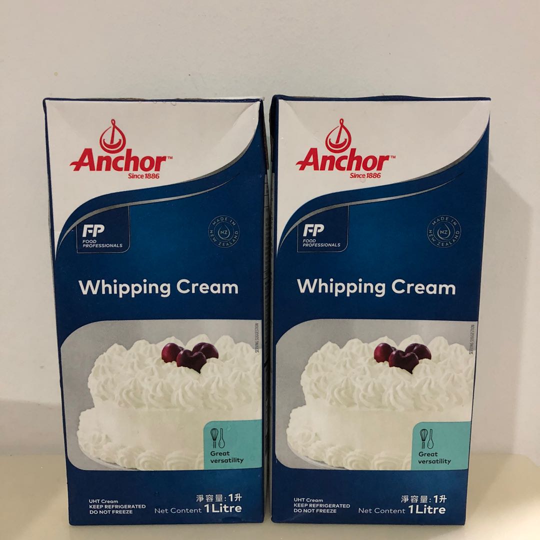 Anchor Whipping Cream 1L, Food & Drinks, Other Food & Drinks on Carousell