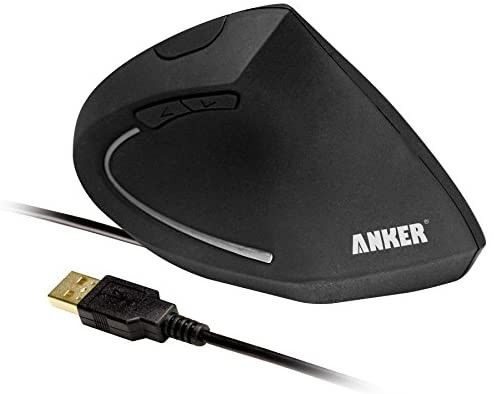 Anker Vertical Ergonomic Optical USB Wired Mouse 1000 / 1600 DPI, 5 ...
