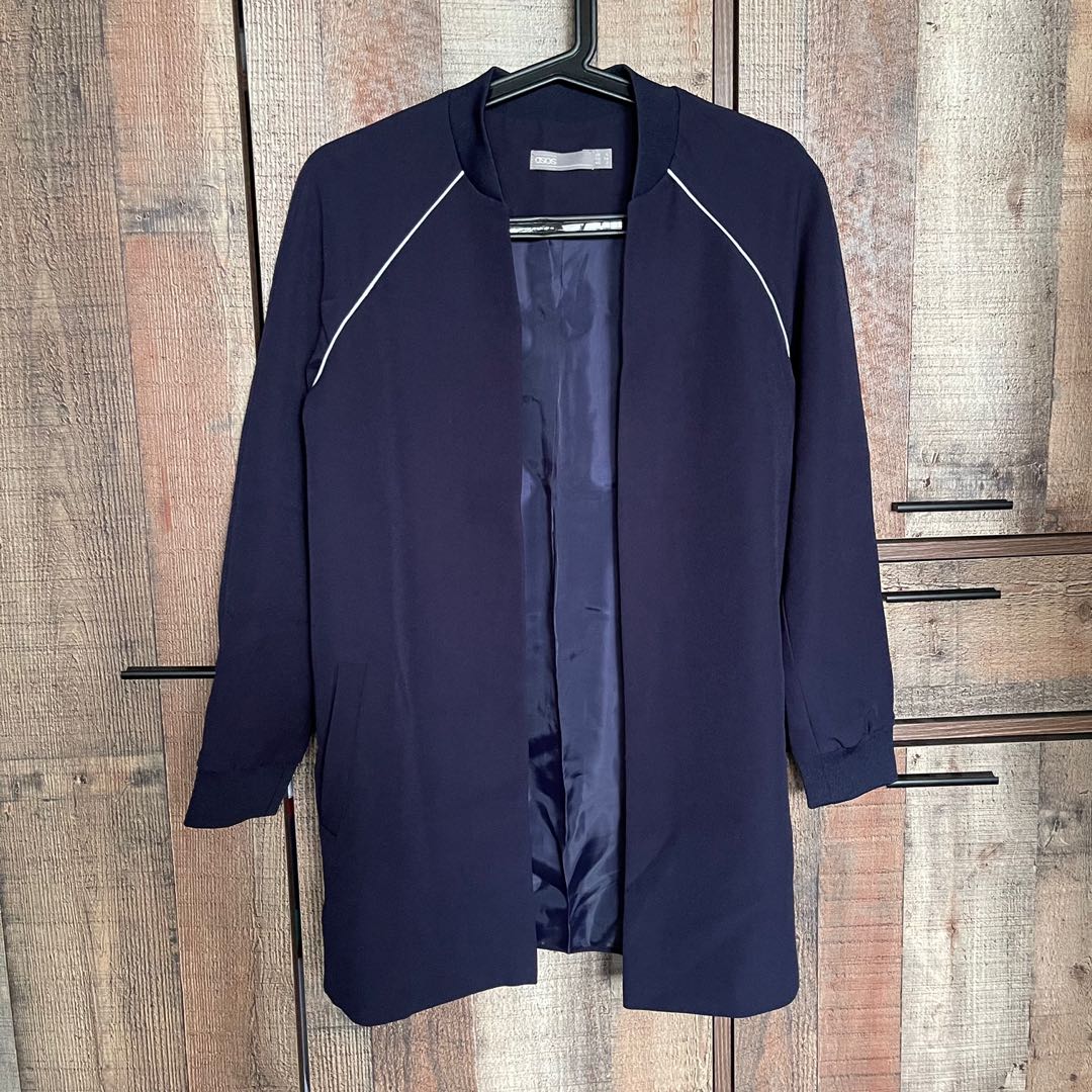 ASOS navy blazer, Women's Fashion, Coats, Jackets and Outerwear on ...