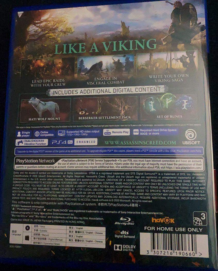 Assassins creed Valhalla, Video Gaming, Video Game Consoles ...