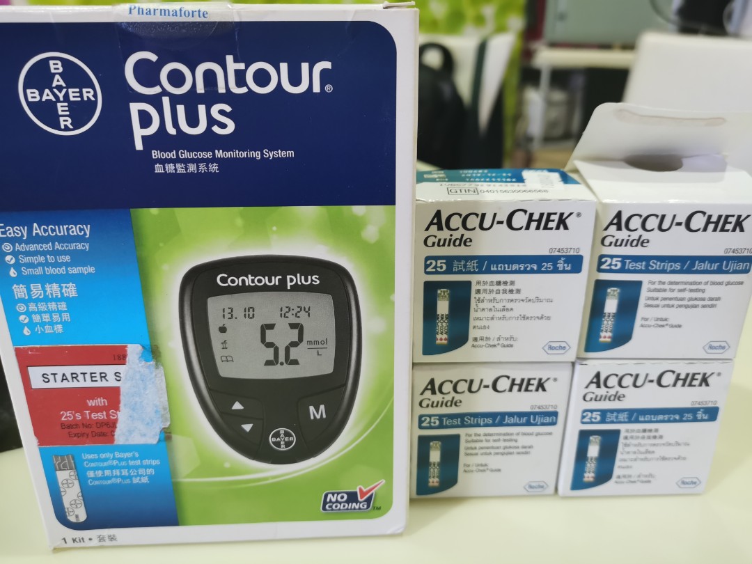 Bayer Contour Plus New, Health & Nutrition, Health Monitors & Weighing ...