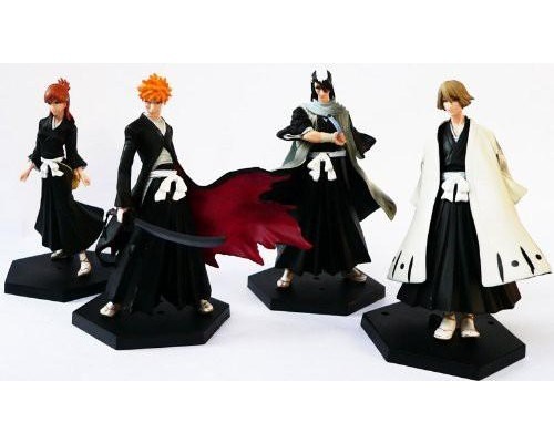 Bleach Anime Characters Series 2 , PVC Figures Complete set of 4 Ichigo ...
