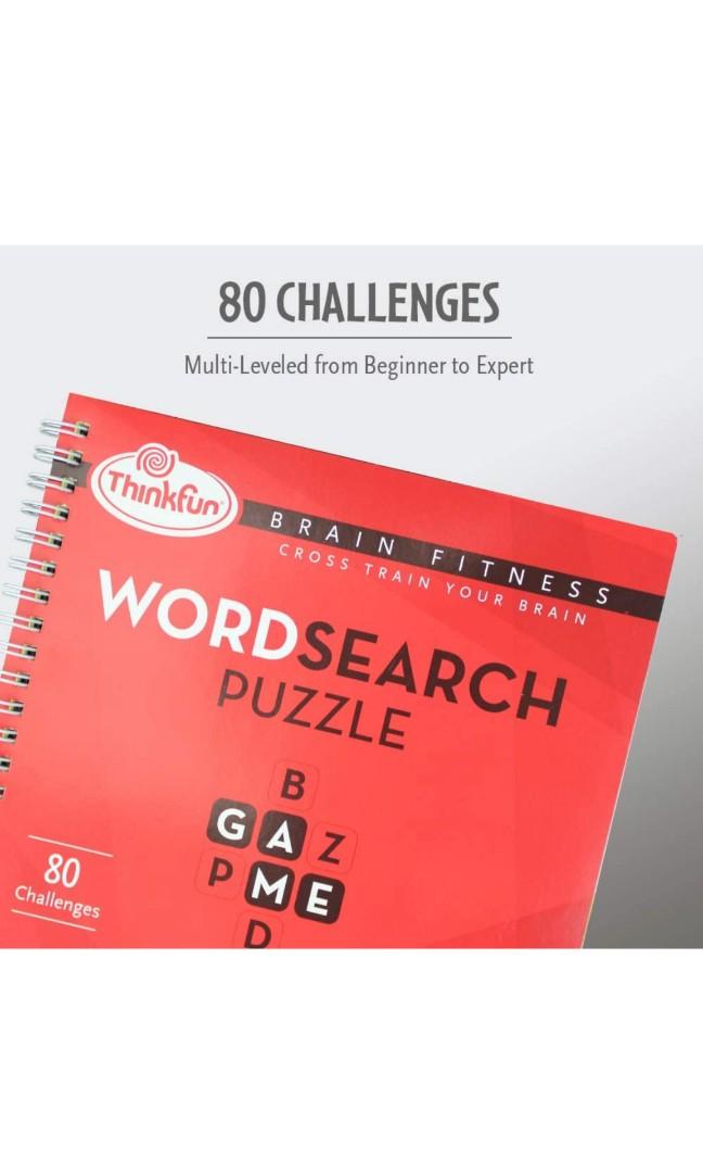 Brain Fitness Word Search Puzzle by Thinkfun, Hobbies & Toys, Toys ...