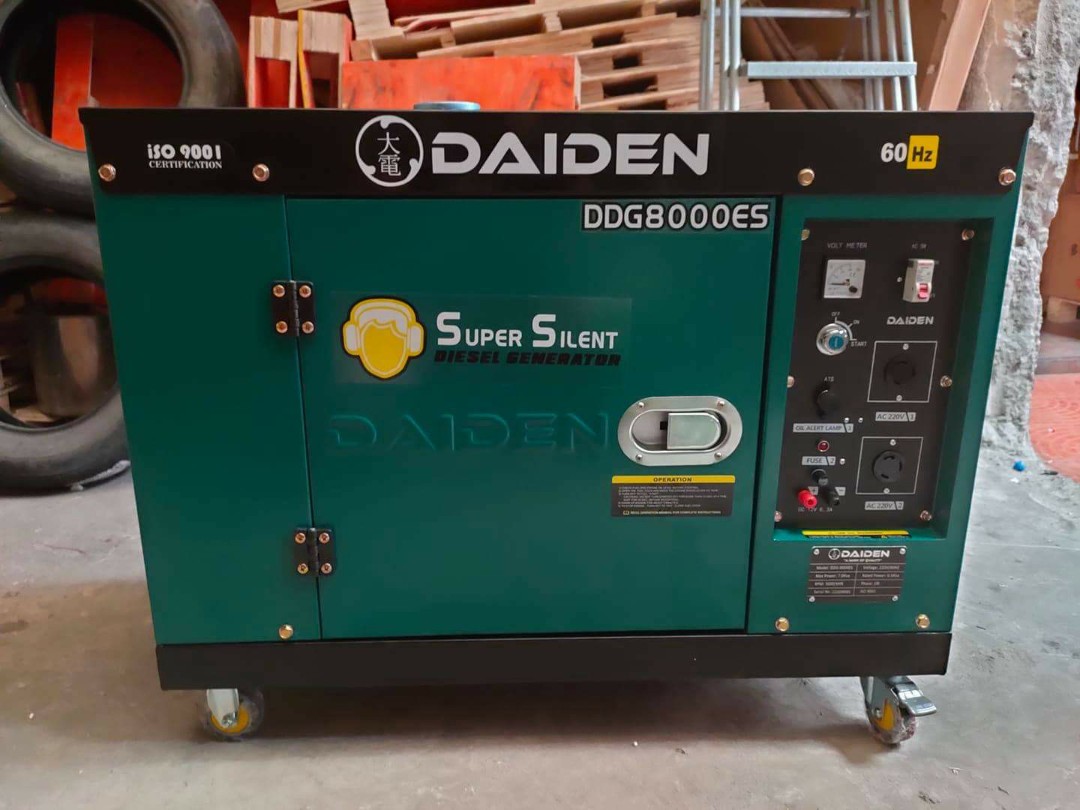 BRAND NEW DAIDEN DIESEL GENERATOR DDG-8000ES SUPER SILENT, Commercial ...