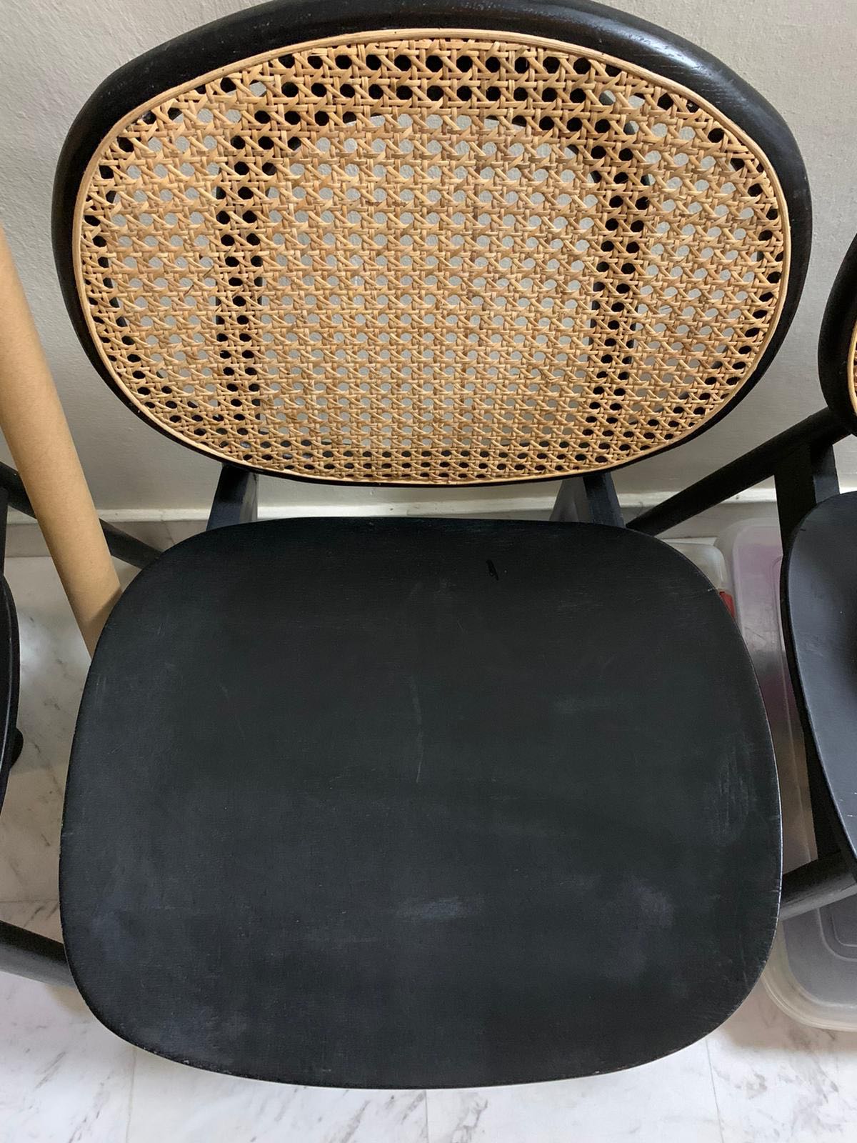 Brand New (slight defects): Natural Rattan Wood Dining Chair, Furniture ...