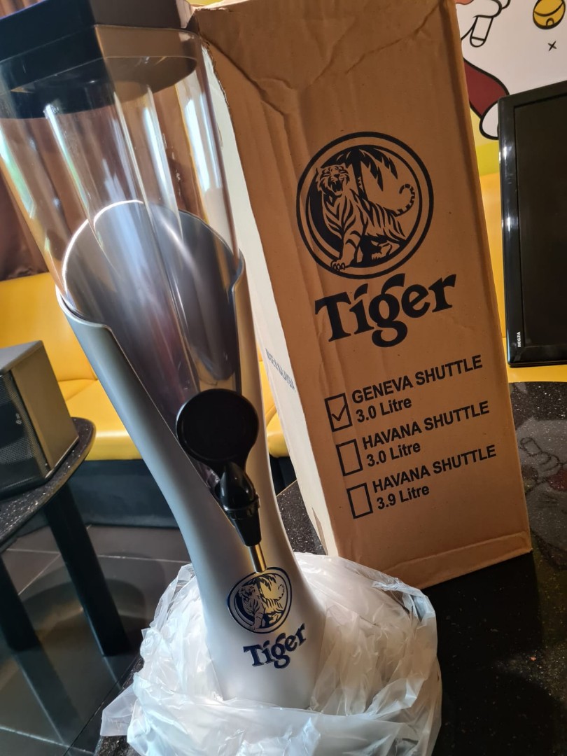 Brand New Tiger Beer Tower Geneva Shuttle 3L Dispenser, TV & Home ...