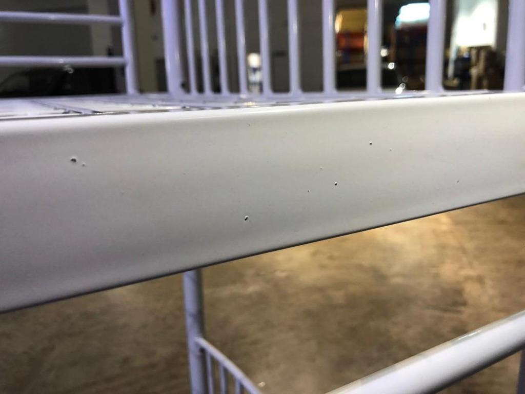 BUTLER Double Deck Metal Bunk Bed in WHITE, Furniture & Home Living ...