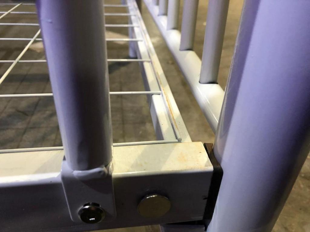 BUTLER Double Deck Metal Bunk Bed in WHITE, Furniture & Home Living ...