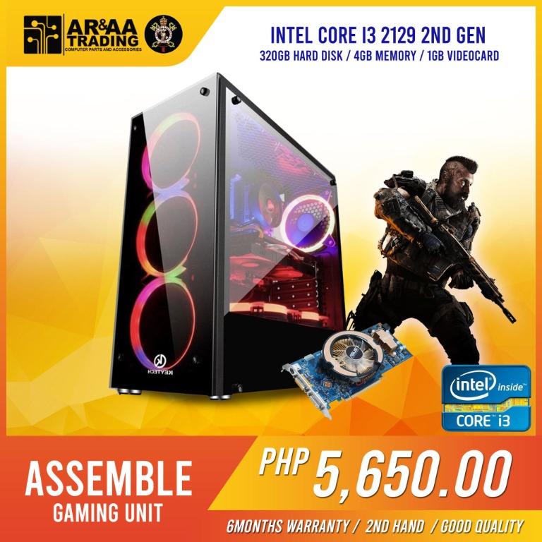 Computer Package Desktop CPU Core I3 2120 3.0ghz 4gb 320gb Gaming Case ...