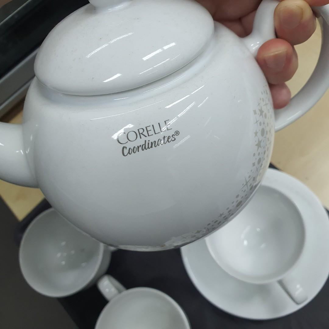 Corelle Tea set, Furniture & Home Living, Kitchenware & Tableware ...