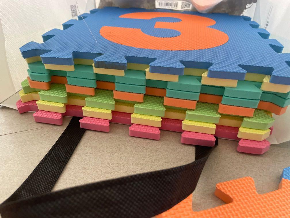 Foam numbers puzzle mat, Babies & Kids, Infant Playtime on Carousell