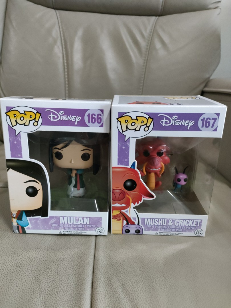 Funko pop Mulan 166 and Mushu 167, Hobbies & Toys, Toys & Games on ...