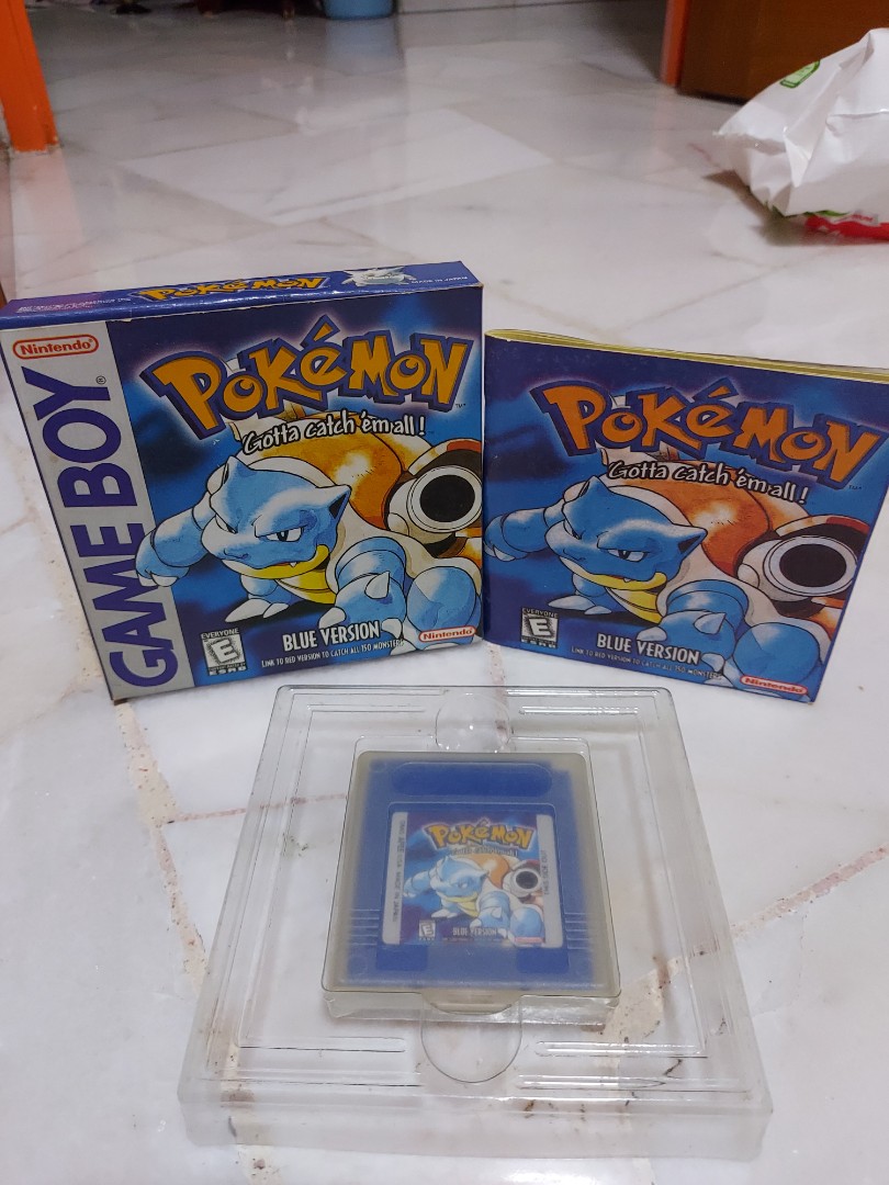 Gameboy pokemon Blue version, Hobbies & Toys, Toys & Games on Carousell