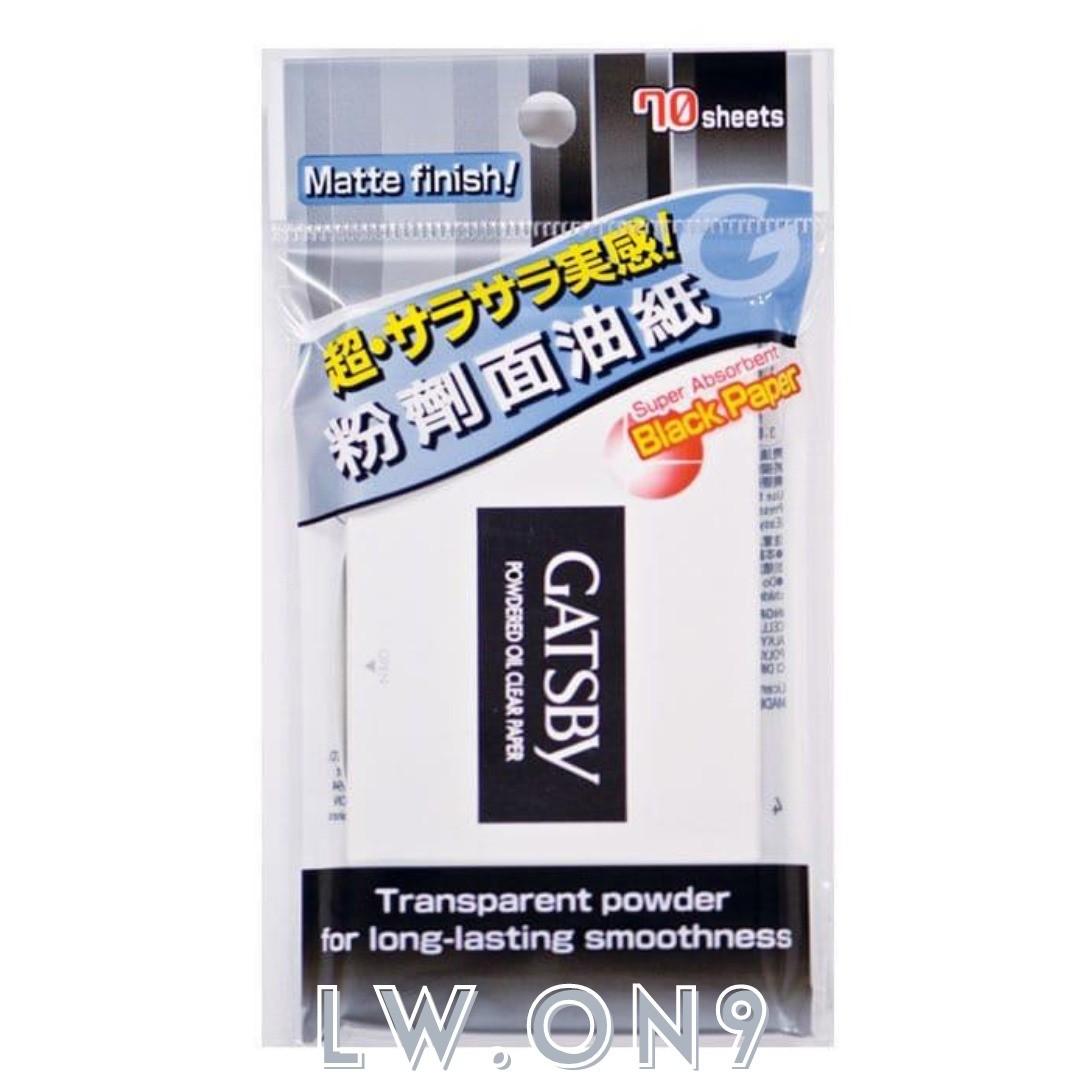 GATSBY OIL CLEAR 70 SHEET/ POWDERED MATTE FINISH OIL CLEAR SHEETS 70S ...