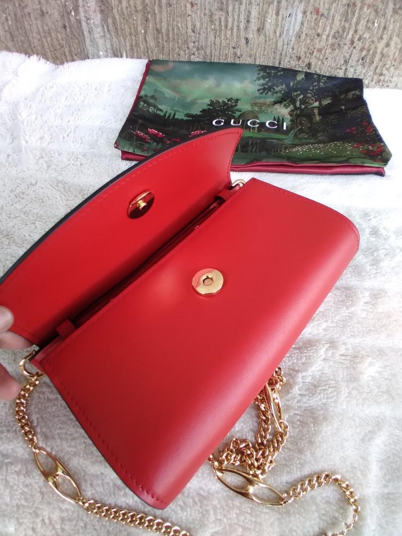 Gucci red sling bag, Women's Fashion, Bags & Wallets, Cross-body Bags ...