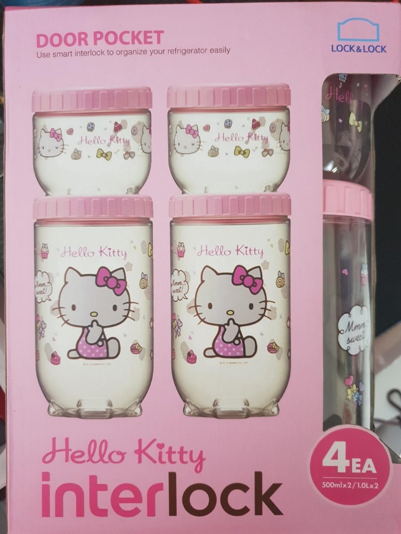 Hello Kitty Lock & Lock Container, Furniture & Home Living, Kitchenware ...