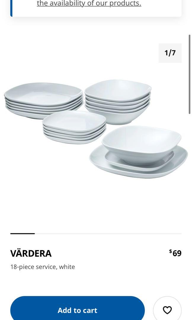 IKEA Dinnerware Set 16 pieces (plates, bowls), Furniture & Home Living ...