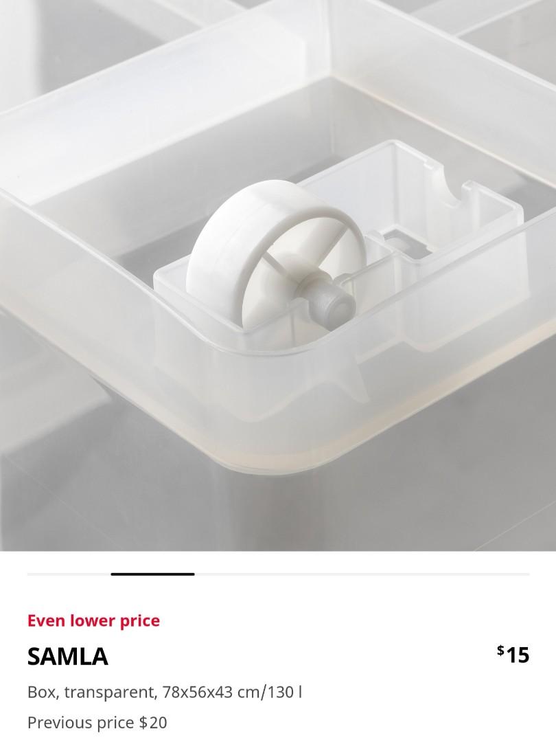 IKEA Samla Bin 130l, Furniture & Home Living, Home Improvement ...