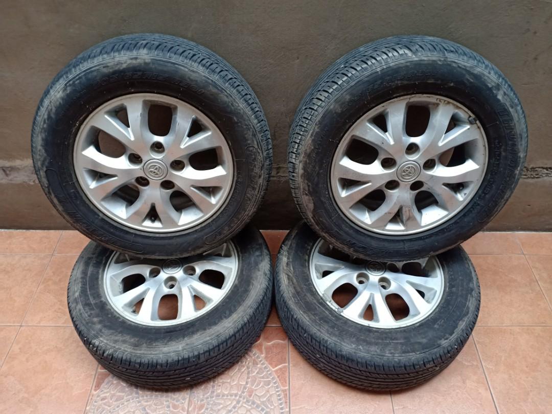 INNOVA STOCK MAGS AND TIRES, Car Parts & Accessories, Mags and Tires on ...