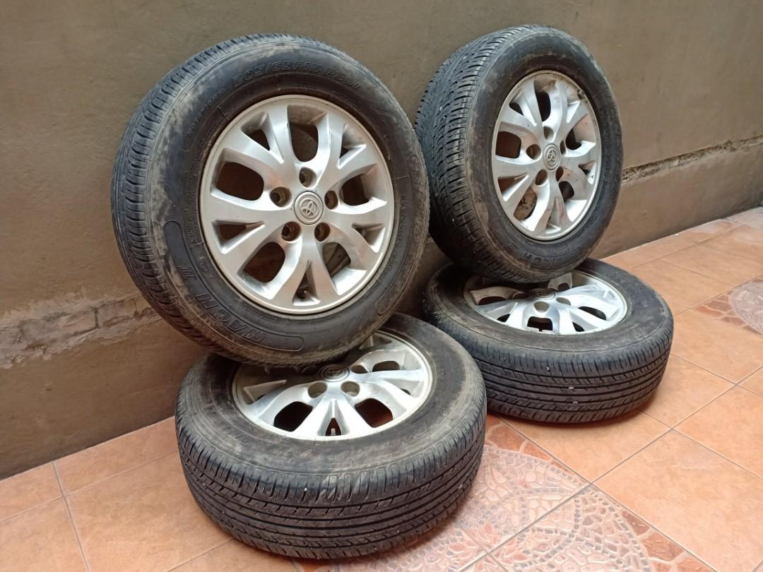 INNOVA STOCK MAGS AND TIRES, Car Parts & Accessories, Mags and Tires on ...