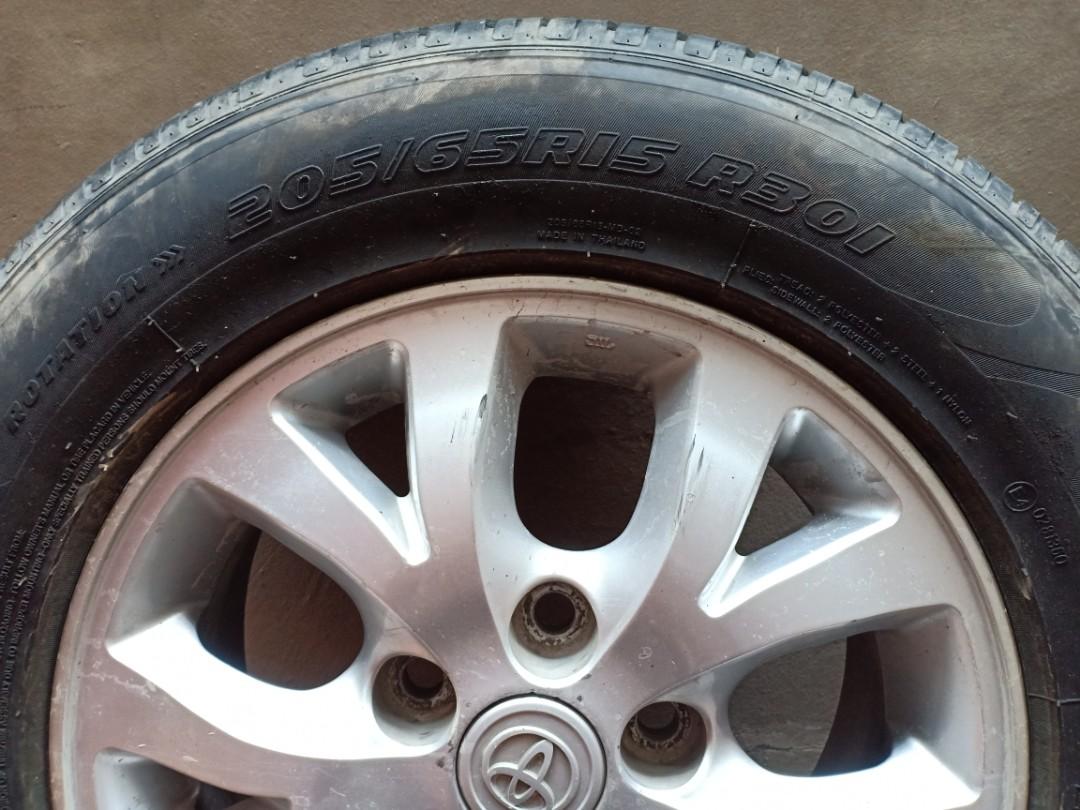 INNOVA STOCK MAGS AND TIRES, Car Parts & Accessories, Mags and Tires on ...