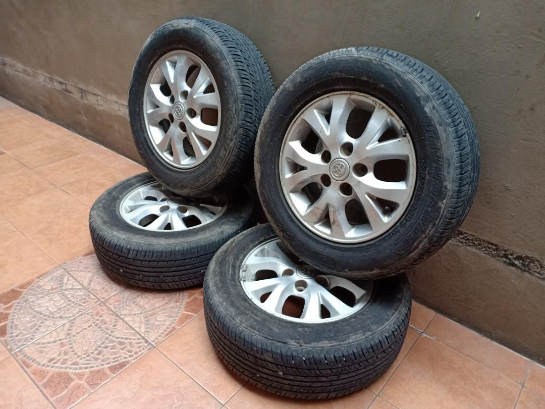 INNOVA STOCK MAGS AND TIRES, Car Parts & Accessories, Mags and Tires on ...