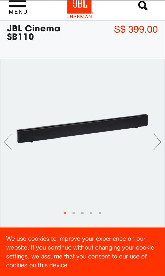 JBL Cinema Sb110 Soundbar, Audio, Soundbars, Speakers & Amplifiers on ...