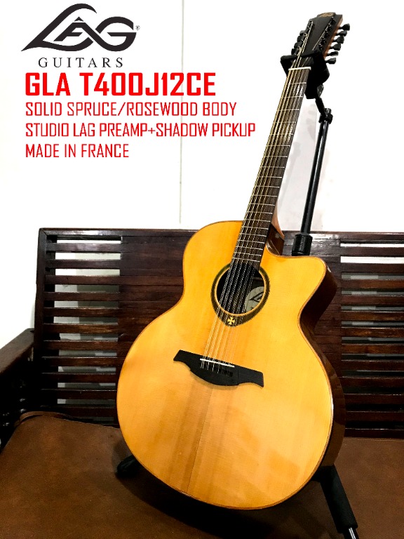 Lag GLA T400J12CE 12 String Guitar, Hobbies & Toys, Music & Media ...
