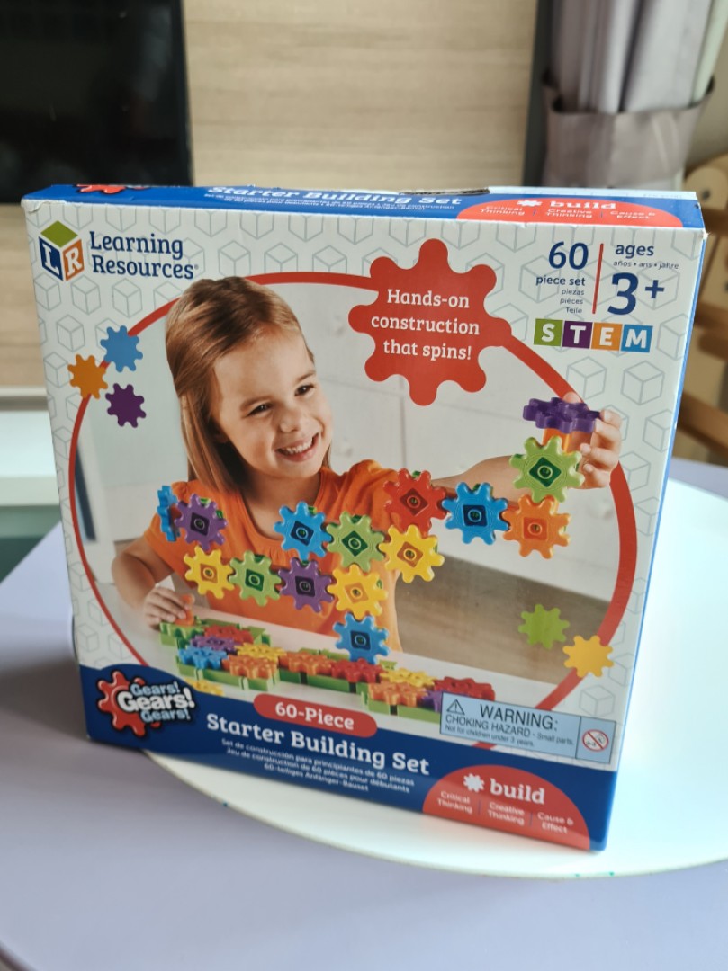 LEARNING RESOURCES GEARS CONSTRUCTION STEM TOY SET, Hobbies & Toys ...