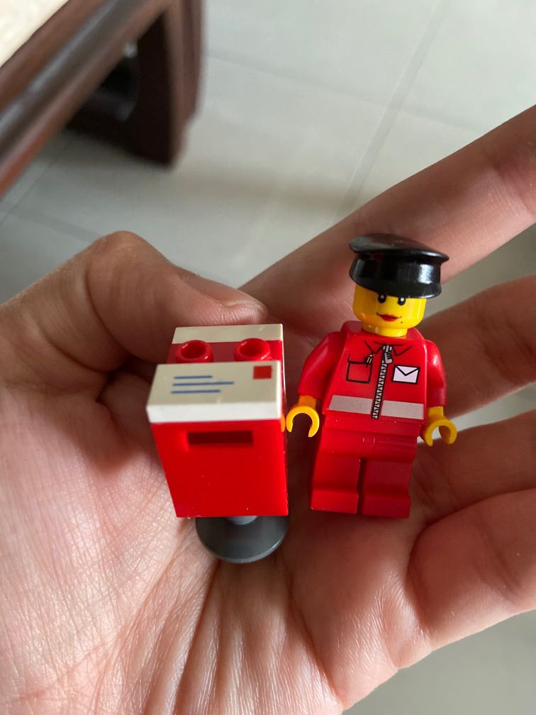 LEGO Mail lady & post box, Hobbies & Toys, Toys & Games on Carousell