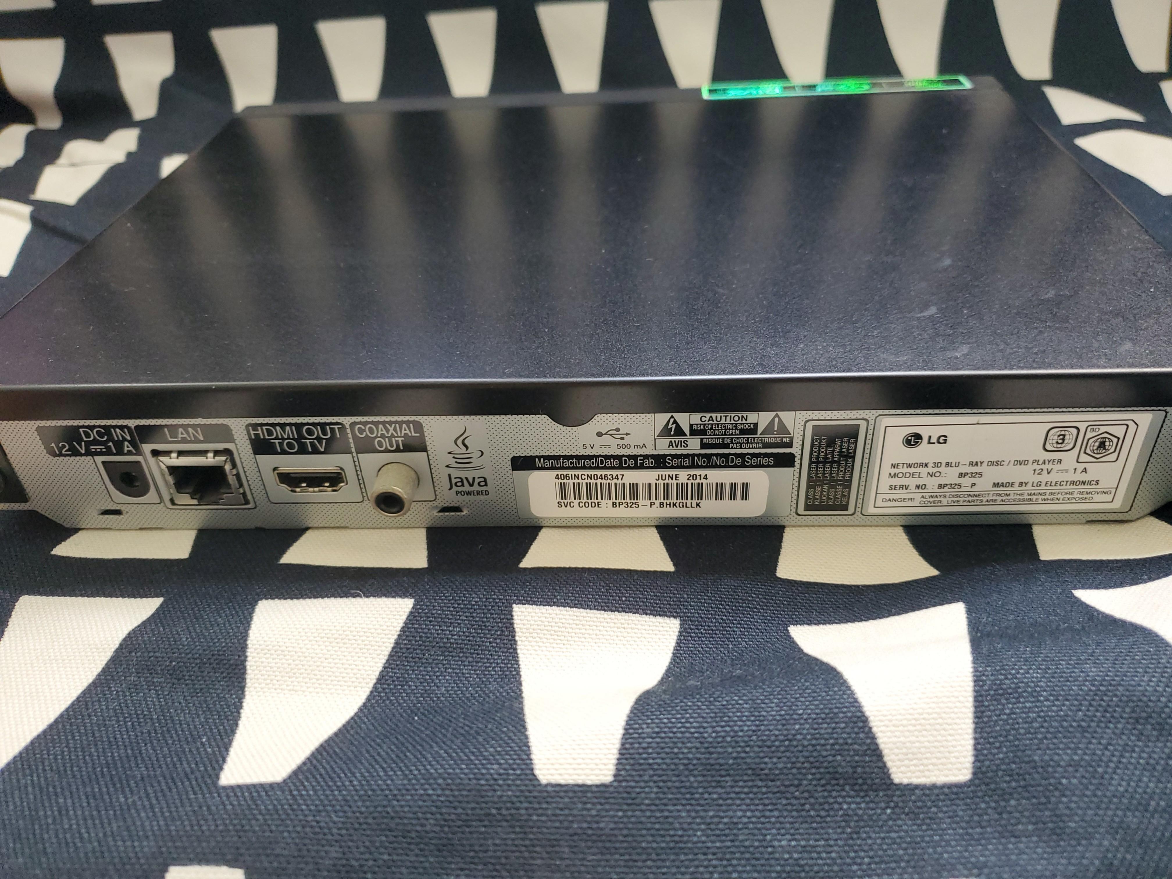 LG bp325 dvd player, 電子產品, 電視 & 其他電器 - Carousell