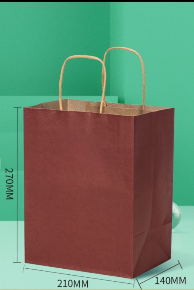 Maroon paper bag, Hobbies & Toys, Stationery & Craft, Craft Supplies ...