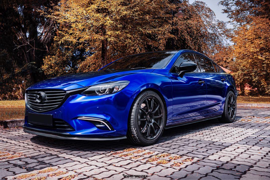 Mazda 6 AX Wrap Film Metallic Blueberry Full Wrap, Car Accessories ...