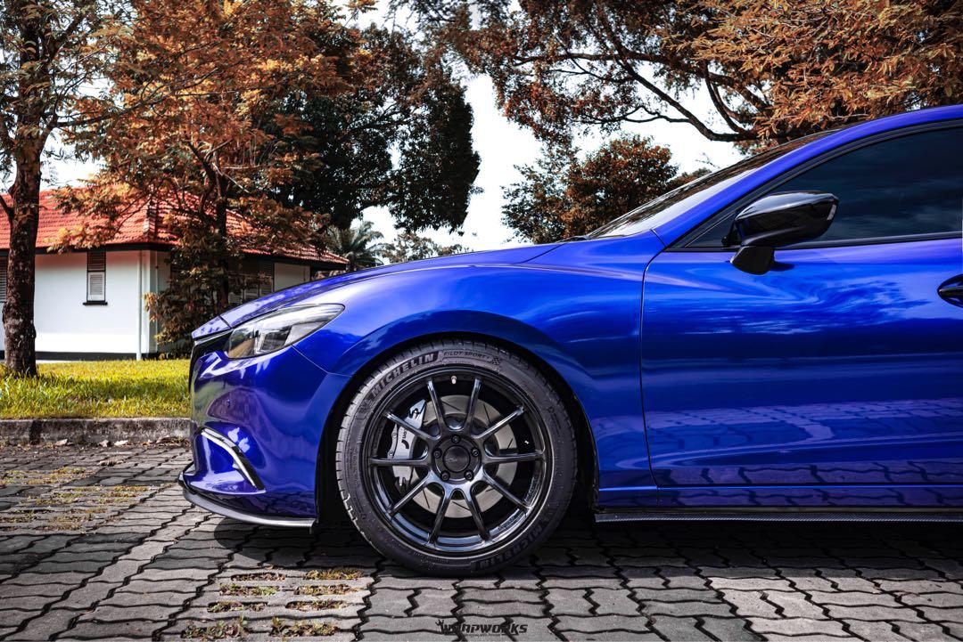 Mazda 6 AX Wrap Film Metallic Blueberry Full Wrap, Car Accessories ...