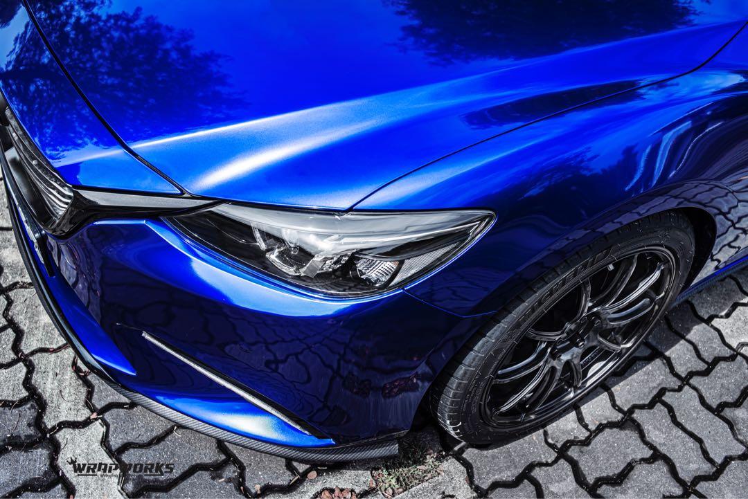 Mazda 6 AX Wrap Film Metallic Blueberry Full Wrap, Car Accessories ...