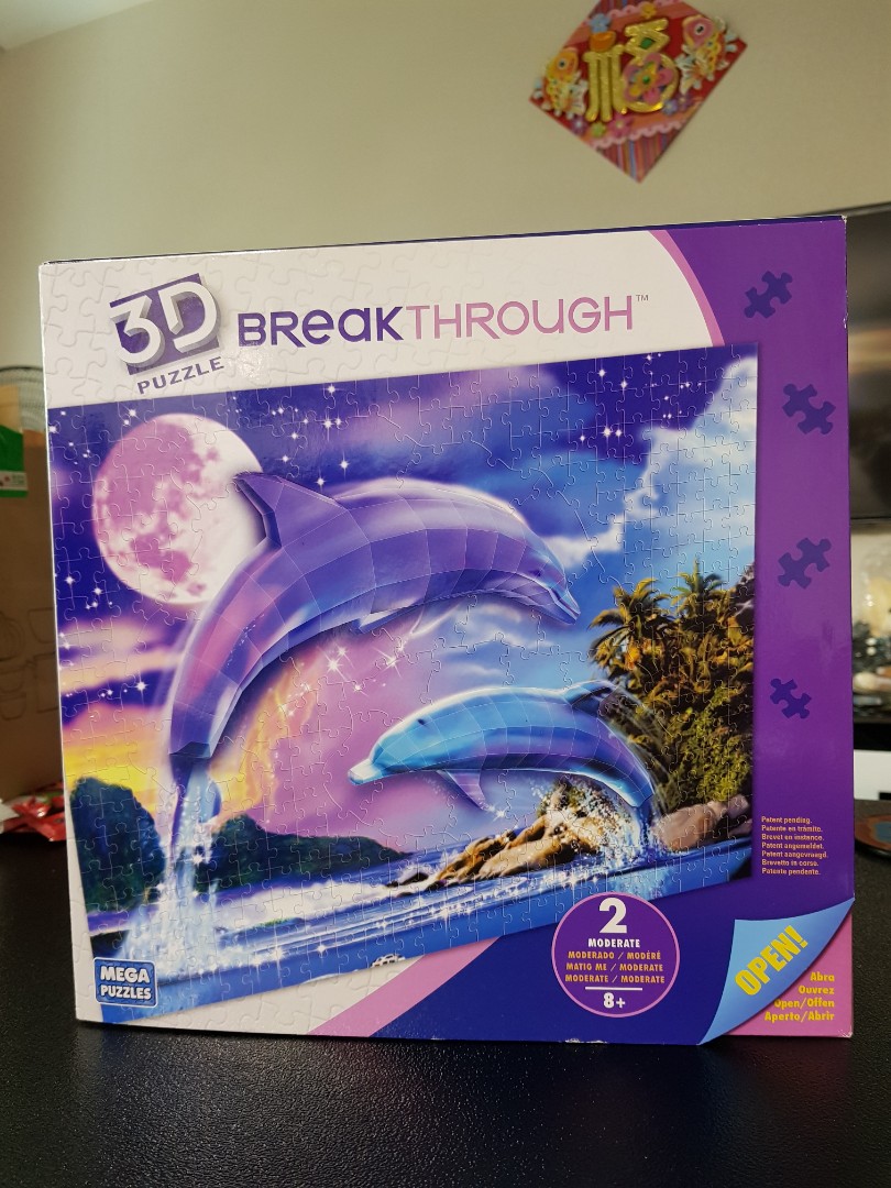 Mega Puzzles 3D Dolphin, Hobbies & Toys, Toys & Games on Carousell