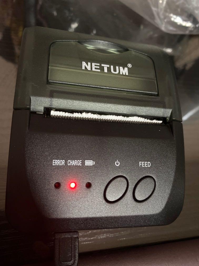Netum NT1809DD portable micro thermal printer, Computers & Tech ...