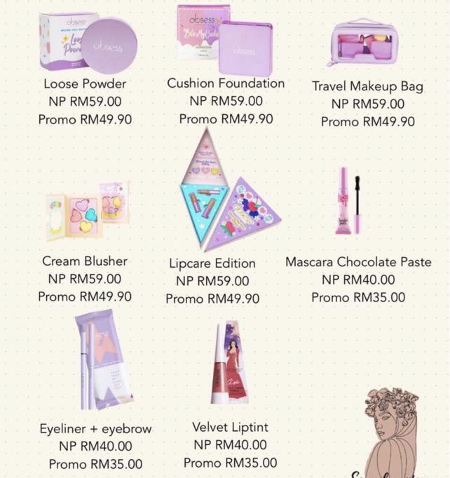 Obsess cosmetics store
