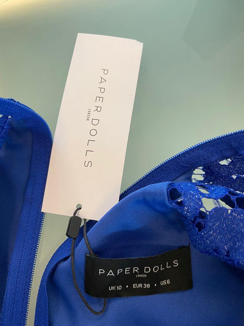 Paper Dolls Azure Blue Dress, Women's Fashion, Dresses & Sets, Dresses ...