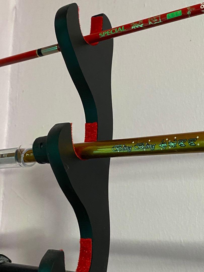 Prawning rod rack, Sports Equipment, Fishing on Carousell